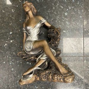 Art | Alice Heath Sculpture 199 Seated Woman On Rock | Poshmark